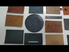 Genuine Embossed Leather Patches Hot Stamping Washable Soft For Decoration