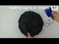 Black Electric Heater Appliances Cap Waterproof Hot Compress For Hair Care