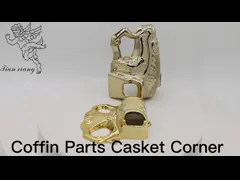 Christ Type Casket Corners Gold Plating PP ABS Decorative With Steel Bars