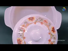 Safety Melamine Bowl Lid Round 9 Inch 430g Food Grade With Handle