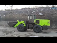 Front End Wheel Loader Machine 42KW 0.73m3 Bucket Hydraulic Operation