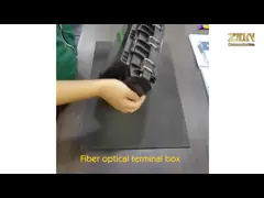 Black Optical Fiber System Terminal Box 16 Core IP55 PP Glassfiber