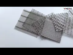 Woven Wire Architectural Metal Mesh SS201 Decorative Flexible For Office Buildings