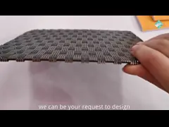 Furniture Architectural Wire Mesh Square Hole SS304 Antique Finish