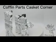 Plastic Casket Corners Golden PP / ABS Cathedral Style For Decoration