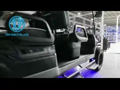 6 Seater Electrical Golf Cart 90km Mileage Steel Frame With 48V Battery