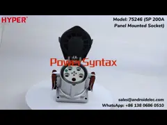 Power High Current Plugs And Sockets 4P 200A IK10 Panel Mounted