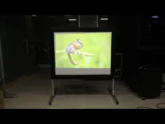 Portable Fast Fold Screens 100 Inch Aluminum Housing For Presentations