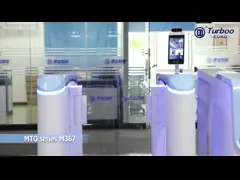 Brushless Swing Barrier Turnstile QR RFID High Sensitive Anti Collision