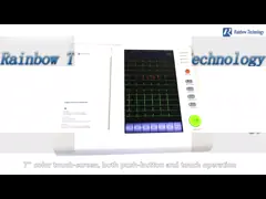 Touch Screen Medical ECG Machine 7 Inch 12 Channels 12 Leads For Veterinary
