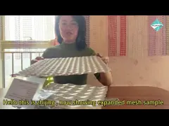 Aluminum 1100 Expanded Metal Mesh Tensile Frame Spray Paint For Decoration