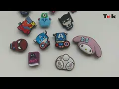 PVC Rubber Clothing Labels 3D Relief Logo Cartoon Character Fashion