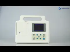 Handheld Medical ECG Machine Electrocardiograph 3 Channel 12 Lead