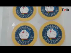 Soft Silicone Heat Transfer Labels 3D Washable Non Toxic Cartoon