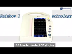 12 Channel Medical ECG Machine 10.1 Inch Alarm For Hospital