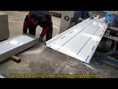 Standing Seam Roof Tile Roll Forming Machine 15 M/min Self Lock