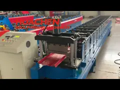 PPGI Gutter Roll Forming Machine 10m/Min 0.3mm Thickness Hydraulic Cutting