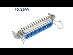 Female Centronics Connector 90 Degree 36 Pin DIP Type PBT Vertical