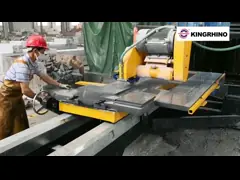 Manual Stone Slab Cutting Machine 15kw Easy Operation For Granite / Marble