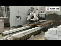 Gantry Type Stone Edge Profiling Machine 18.5kw Linear PLC Control