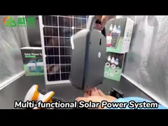 Home Solar Light Kits DC12v 25w Mp3 IP65 Mini Portable High Safety