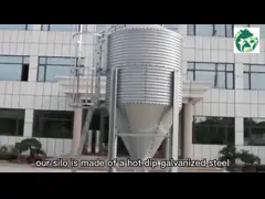 Hopper Bottom Livestock Feeding Equipment 30 Ton Hot Galvanized Steel