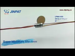 8 Circuits Capsule Slip Ring Rotary Joint Electrical Interface Low Noise