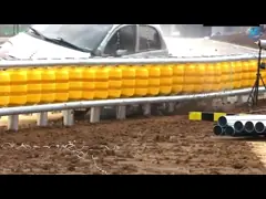 Traffic Safety Roller Barrier Anti Crash Guardrail EVA Rotating For Highway