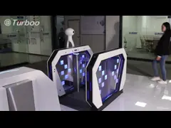 Sensor Access Control Turnstile Gate 900mm Width SUS304 Transparent