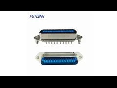 Right Angle Male PCB Connector 50 Pin PBT Material Plug Type