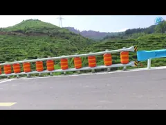 Highway Safety Roller Barrier Crash Polyurethane Impact Resistant Yellow