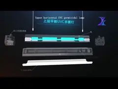 2 In 1 UVC Air Purifying System 254nm 40㎡ Bactericidal For Indoor
