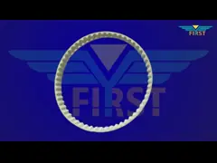 Light Yellow Suction Belt 56 Teeth 8mm Width PVC For Printing Machine