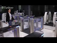 Electronic Access Control Turnstile Gate Swing 304 SS Fast Pass