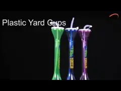 PET Party Yard Cups 20oz Food Grade Reusable Cold Beverages With Lids Straws