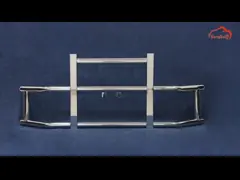 Semi Truck Deer Guard 3 Inch Dia Heavy Duty Stainless Steel Silver