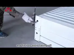 Portable Prefab Folding Container House Steel For Construction Site