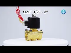 Ball Solenoid Control Valve Dual Port Normally Closed High Pressure