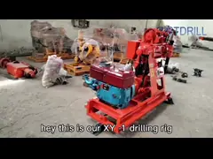 Diesel Engineering Drilling Rig 100m Depth Multifunctional For Core