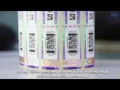Anti Counterfeit Security Label Stickers Humidity Sensitive Waterproof