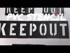 Letter Number PVC Stencil Interlock Disassemble Black For Spurt Draw