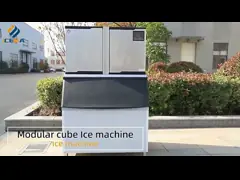 Stainless Steel Commercial Ice Cube Machine High Productivity For Coffee Bar