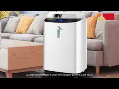 Portable 5L Oxygen Concentrator Quiet Home With Universal Wheel