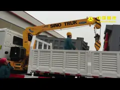 Mobile Truck Mounted Crane 5 Tons LHD 4 X 2 ZZ1127G4215C1 For Lifting