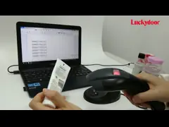 Wireless Bluetooth Barcode Scanner 1D 2D 617nm LED CMOS Imager With Charging Base