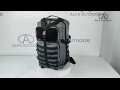 Waterproof Military Tactical Bag 25 / 35L 600D Polyester For Outdoor
