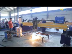Gantry CNC Flame Plasma Cutting Machine High Accuracy For Metal Sheet
