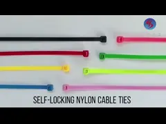Colorful Plastic Nylon Cable Tie Self Locking For Bounding Wires