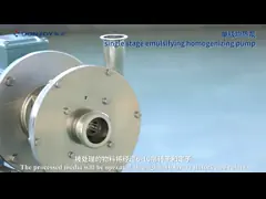 Single Stage High Purity Pumps 30T/H SS Emulsifying Homogeneous Continuous