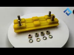 Polyurethane EPS Rubber Track Pads 2411111 Yellow For Wirtgen Milling Machine